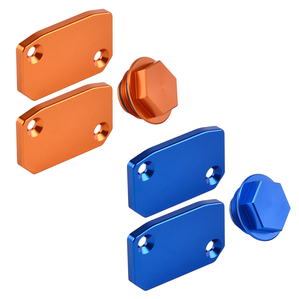 Front Brake Clutch & Rear Brake Reservoir Cover Cap for KTM 250 350 450 ...