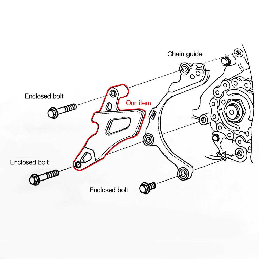 CNC Front Sprocket Chain Cover Guard Protector for Honda CRF150R ...